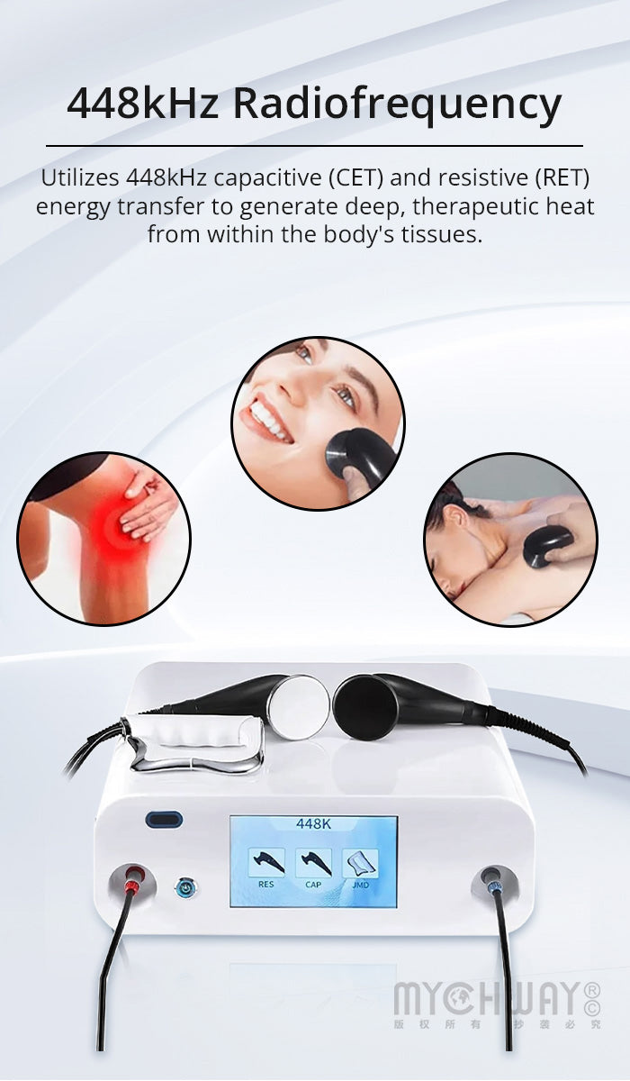 3 In 1 TECAR Therapy Machine With 448k CET RET Probes For Physiotherap